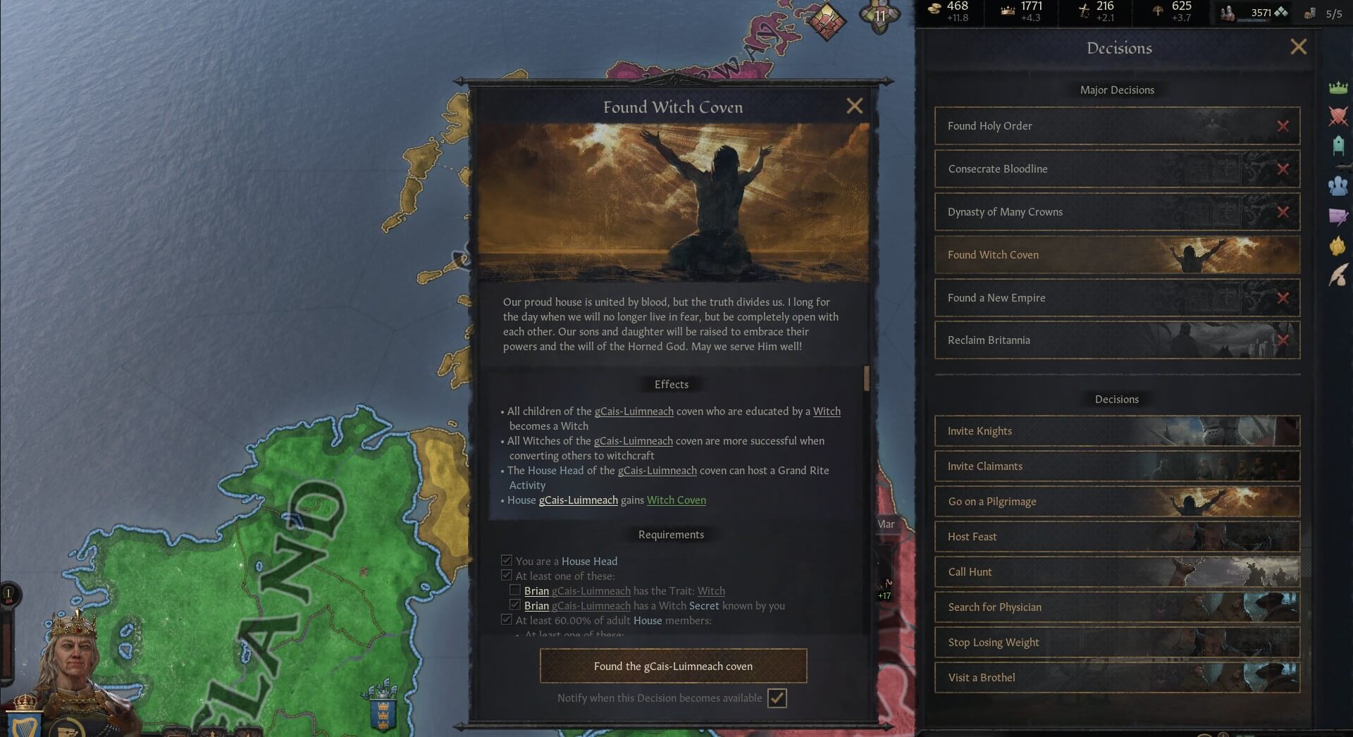 Crusader Kings 3 Guide – How To Found A Coven | The Nerd Stash