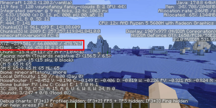 How to Turn On and Use Coordinates in Minecraft | The Nerd Stash