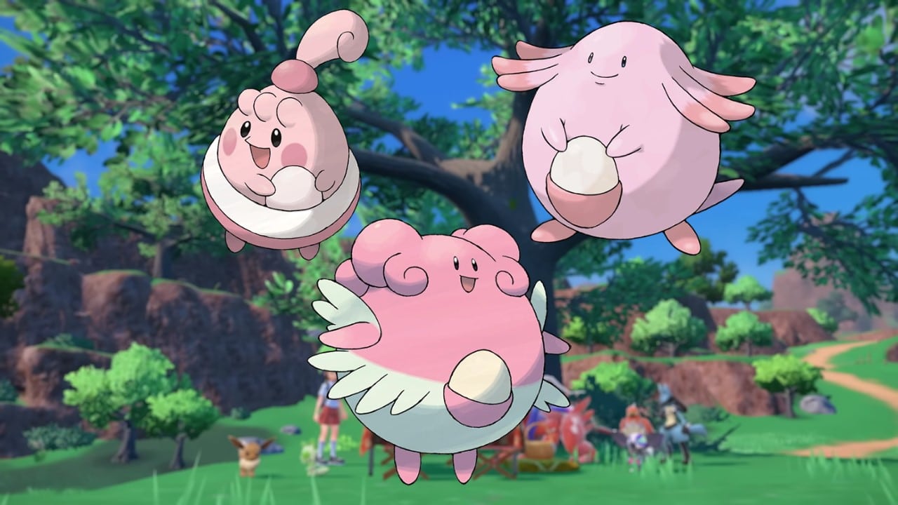 Pokémon Scarlet and Violet: Evolve Happiny and Chansey into Blissey