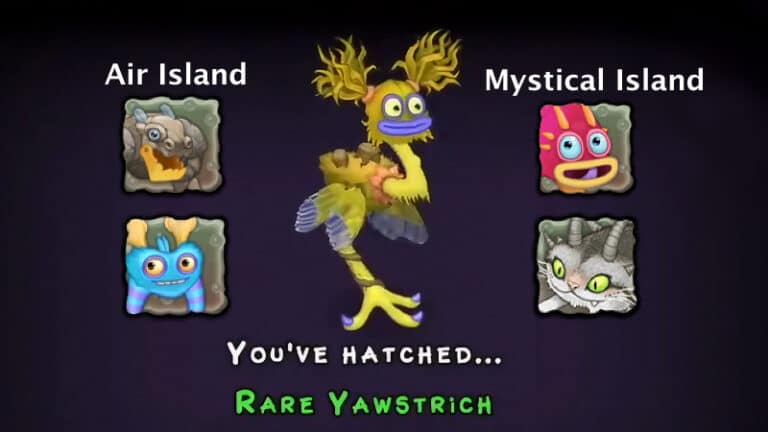How to breed Rare Yawstrich in My Singing Monsters