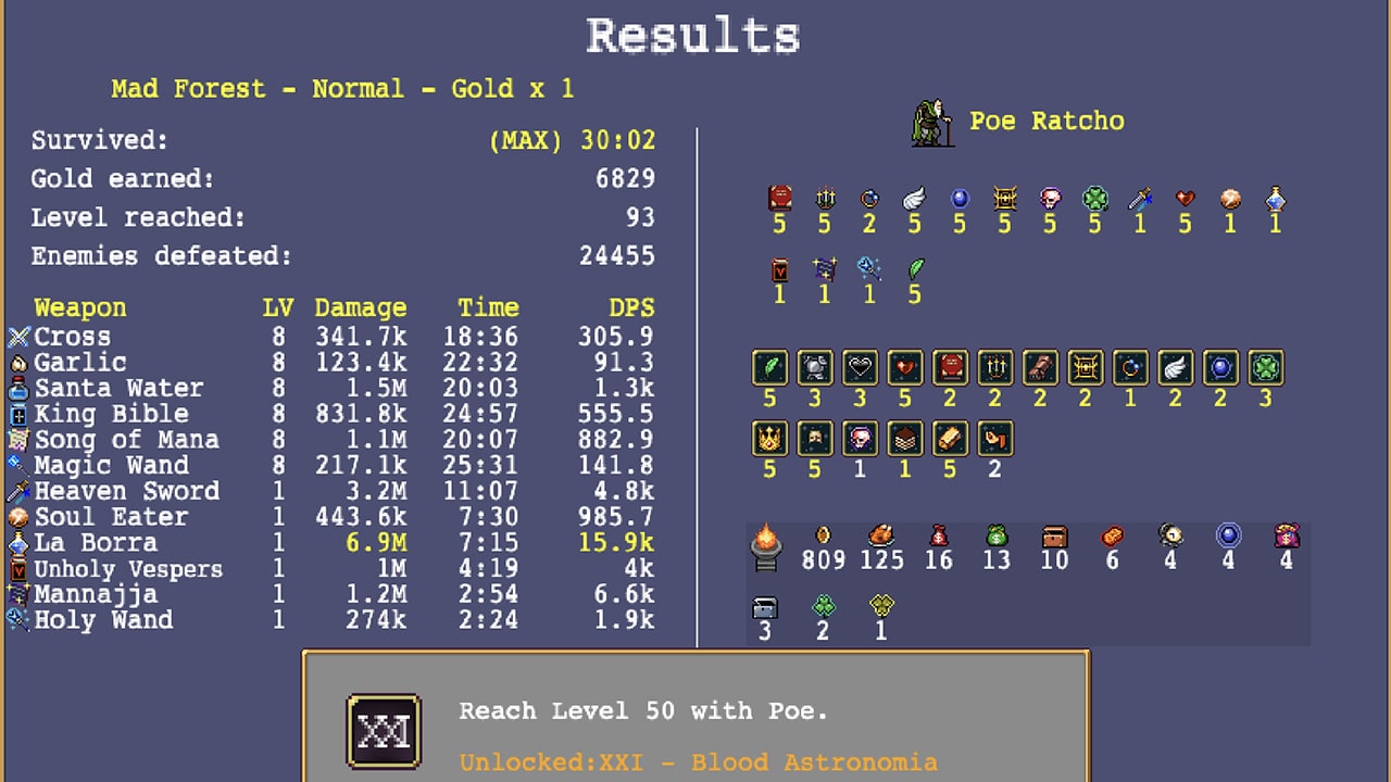 Vampire Survivors: Best Mad Forest Build | The Nerd Stash