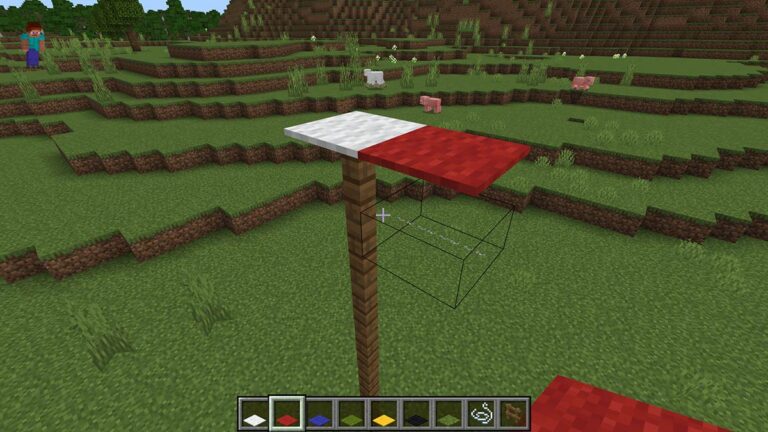 How to Build an Umbrella in Minecraft | The Nerd Stash