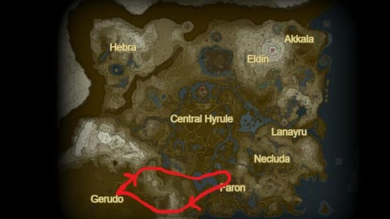 Where To Find Farosh in Zelda Tears of the Kingdom