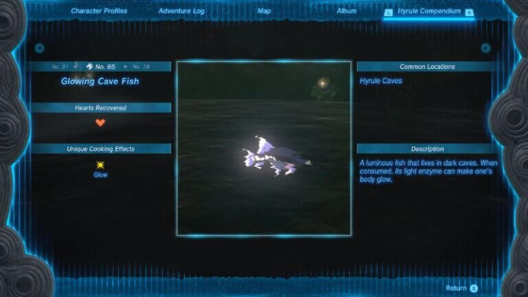How To Get Glowing Cave Fish in Zelda Tears of the Kingdom