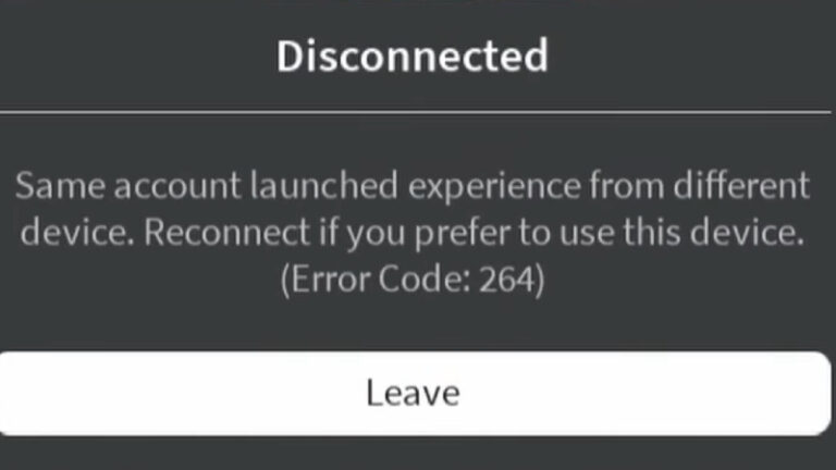 Roblox: Same Account Launched From Different Device Solution