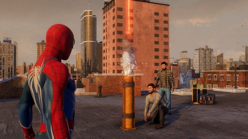 How To Complete Rooftop Fireworks in Spider-Man 2 | The Nerd Stash