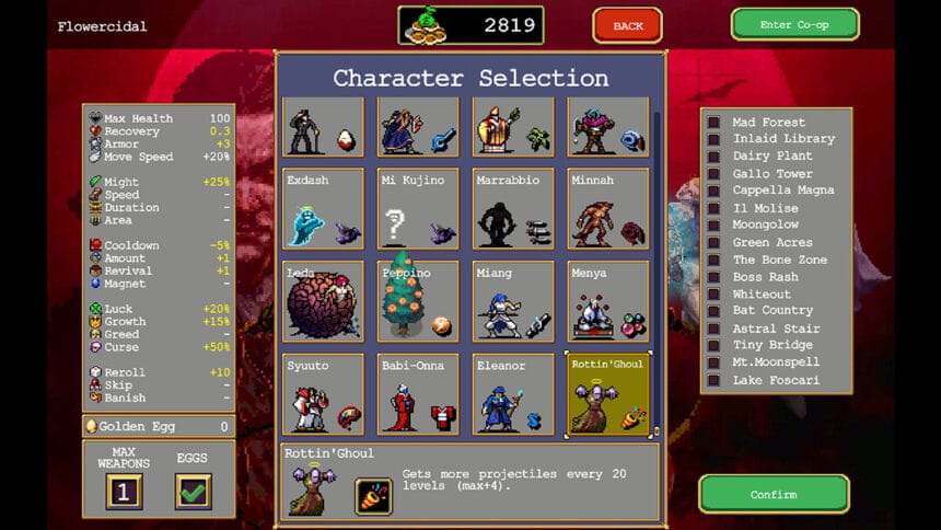 How To Unlock Rottin'Ghoul in Vampire Survivors | The Nerd Stash