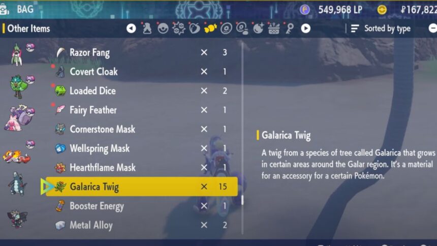 How To Get Galarica Twigs in Pokemon Scarlet and Violet: the Indigo Disk