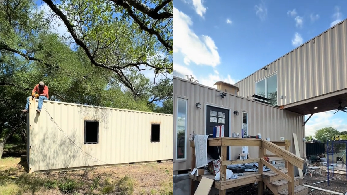 Austin Couple Builds Dream Home From Shipping Containers for Just $60K ...