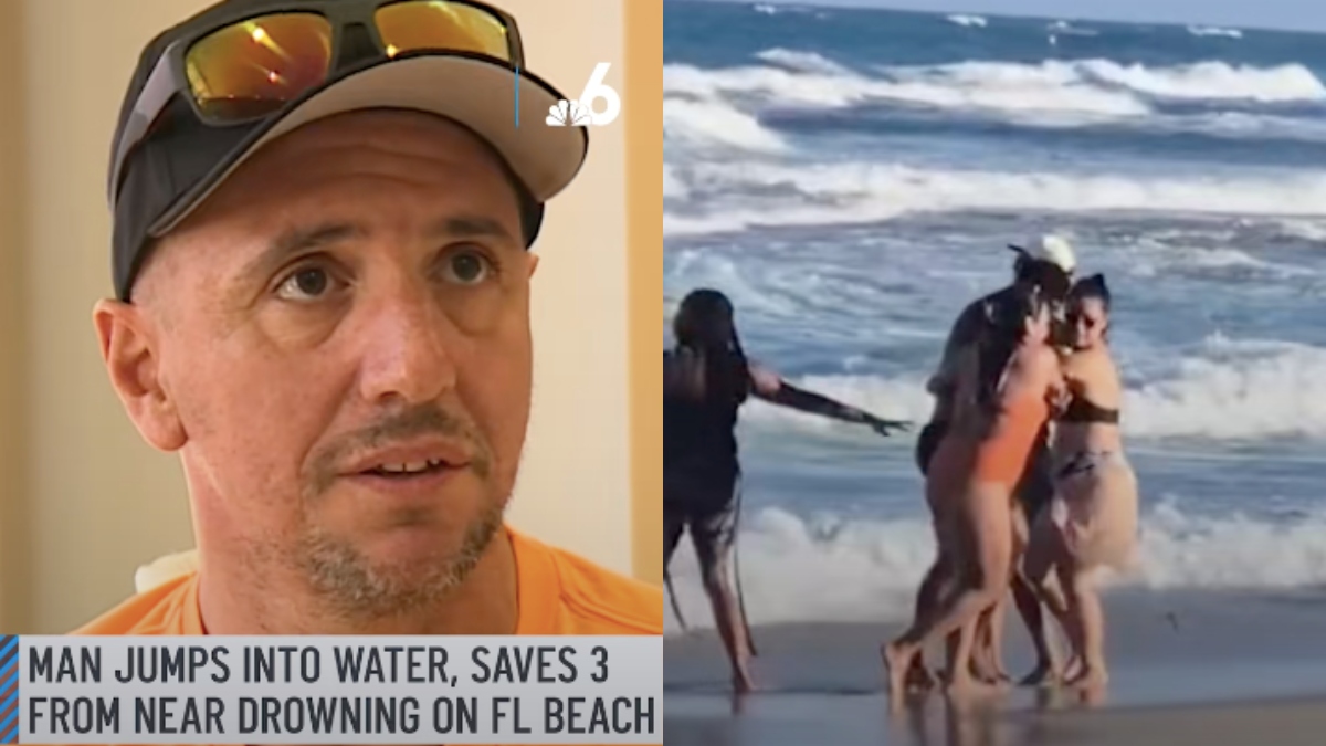 Man Saves Not One But Three People From Drowning On A Florida Beach: 'Please Don't Let This Be ...