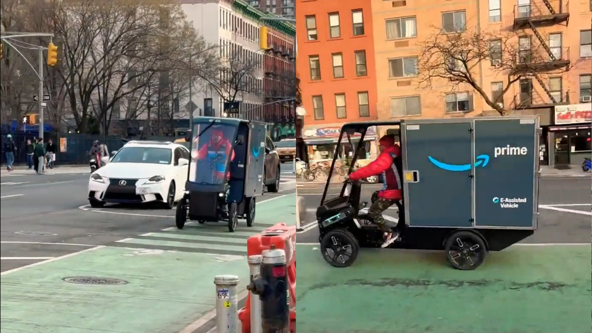 Amazon’s License-Free Delivery Vehicle Hits New York Streets: ‘Tech Bros Finally Reinvented the ...