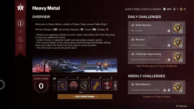 Destiny 2: Heavy Metal Event Guide (September Update) | The Nerd Stash