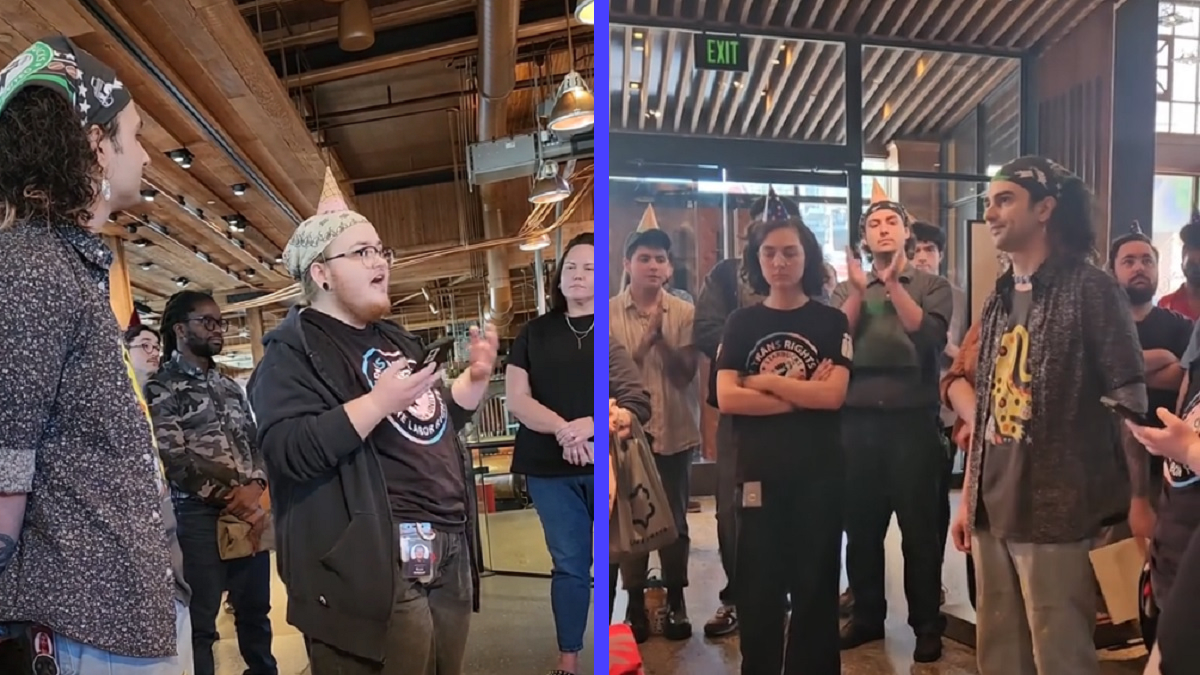 Washington Union Workers Protest New Dress Code at Starbucks, ‘We’re ...