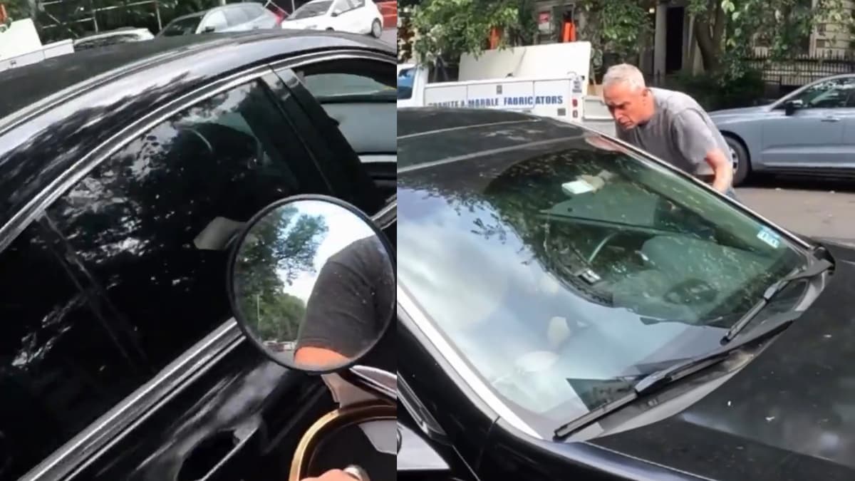 Reckless New York Driver Almost Hits Biker and Instantly Pays the Price: ‘What An Idiot She Is ...